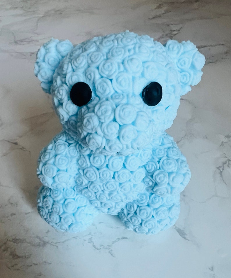Light up Teddy Bear Squishy, Forever Rose - Etsy