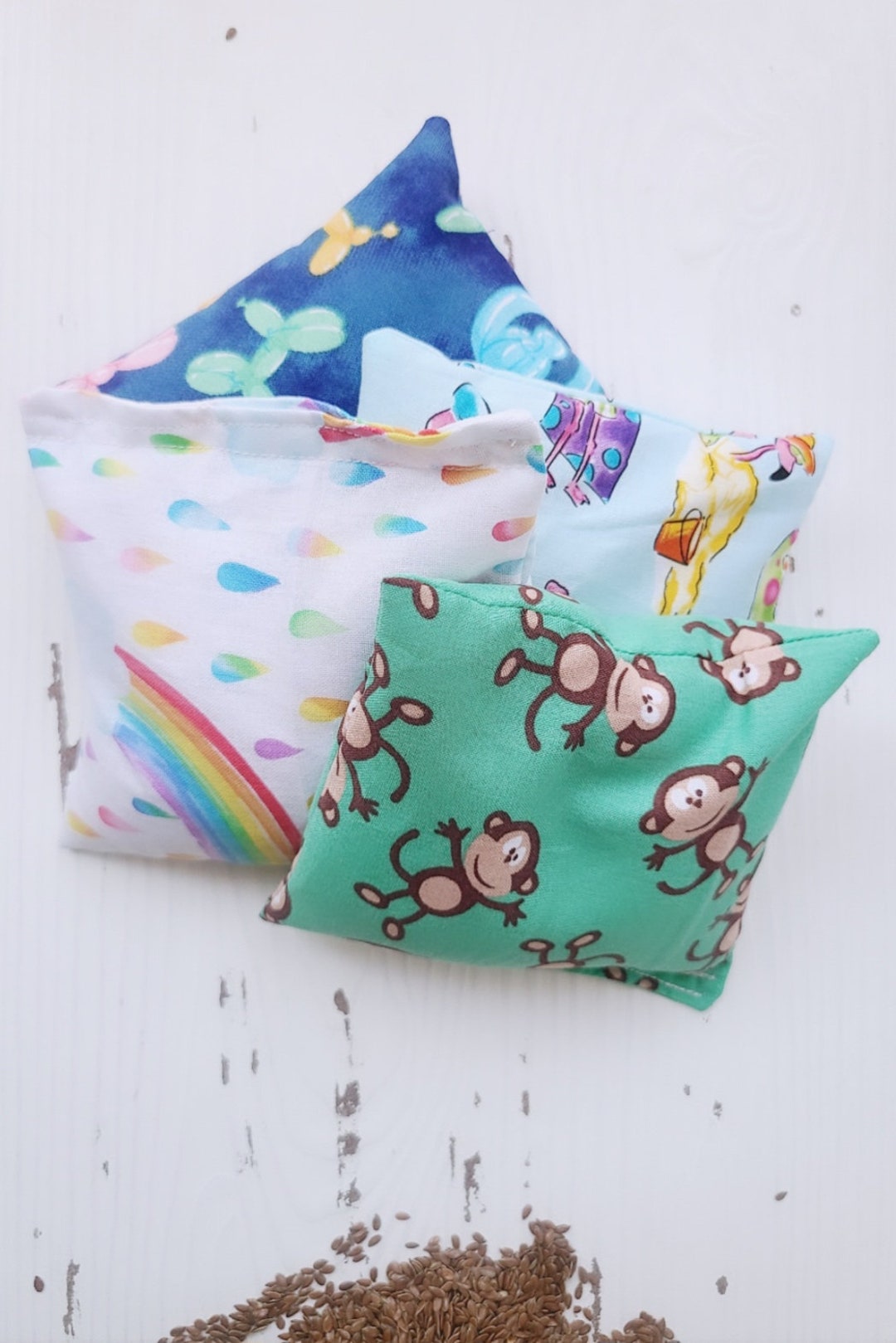 Boo Boo Bag for Kids and Babies| Rainbow Printed| Cute Monkey Print ...