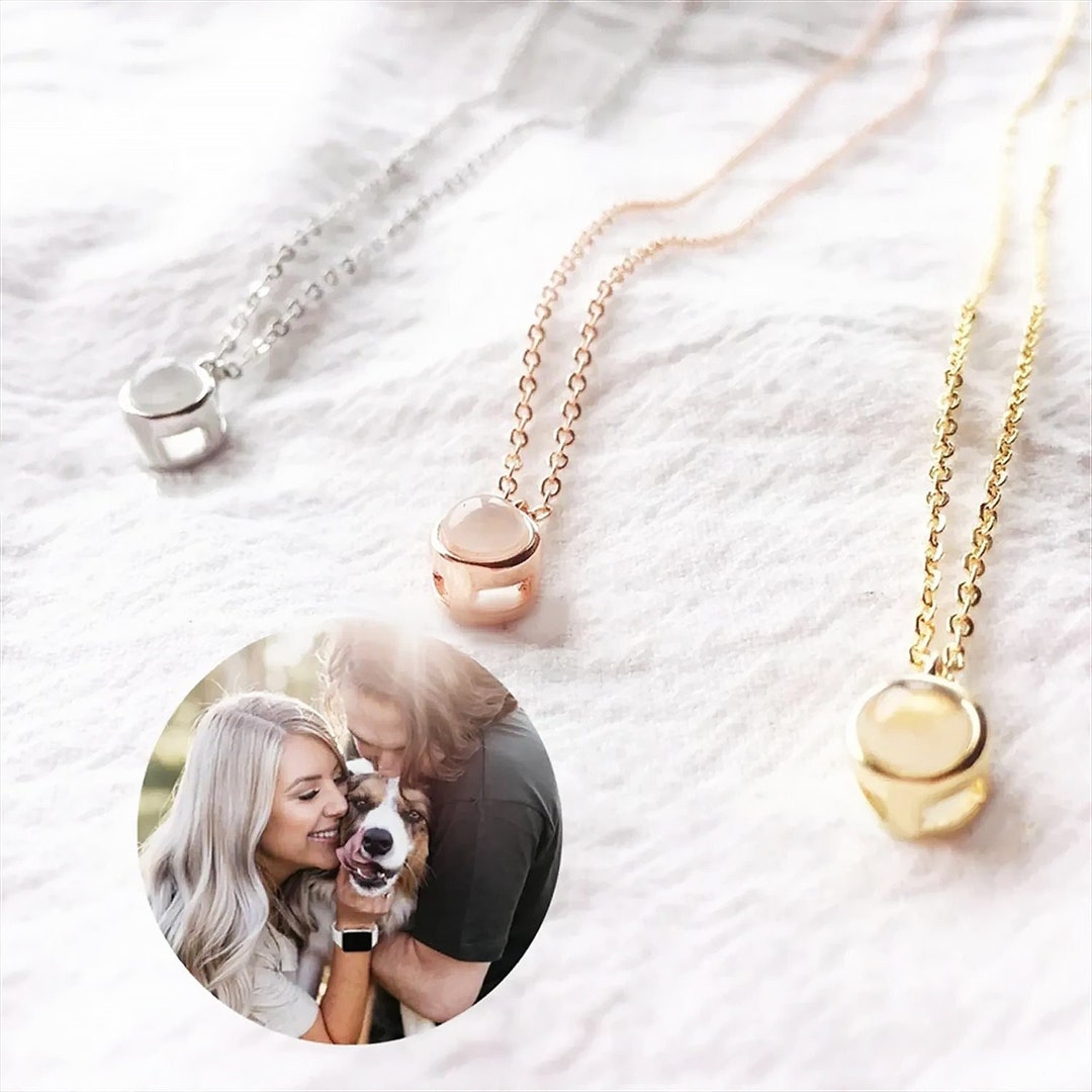Personalized Photo Projection Necklace - Custom Picture Projection ...