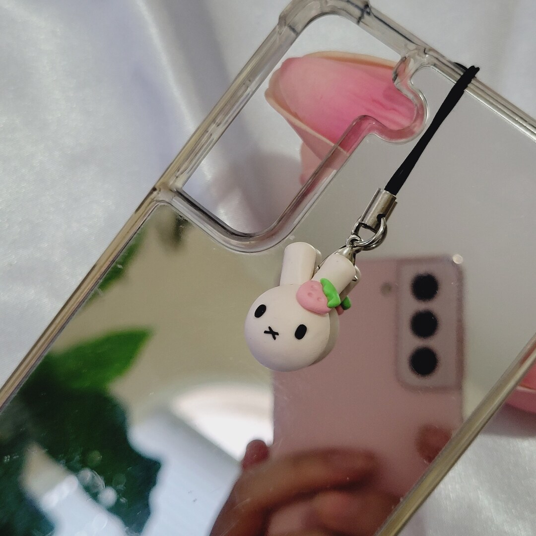 Miffy Keychain, Bunny Keychain, Dust Plug Charm, Kawaii Phone Charm ...
