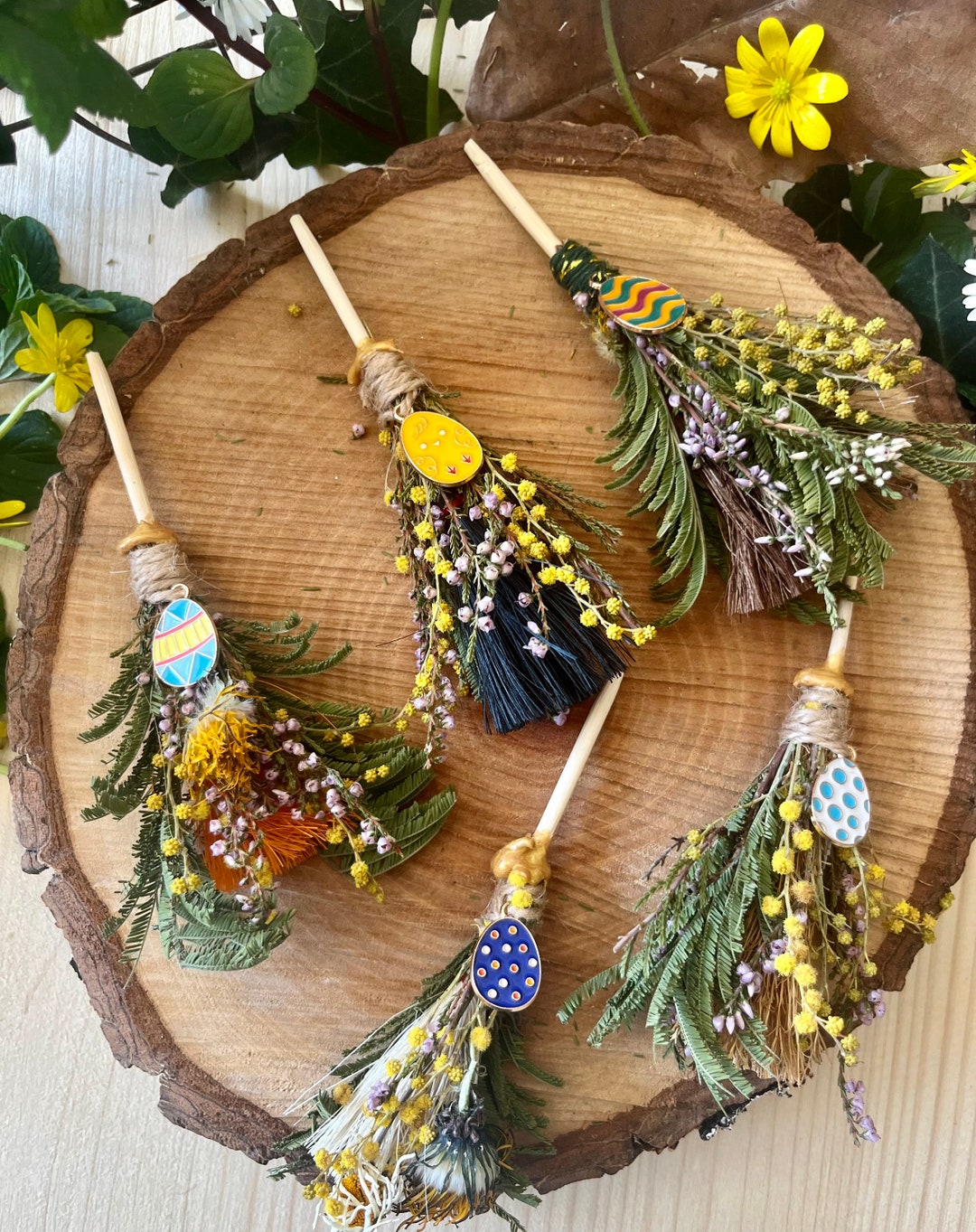 Witch Brooms, Ostara Brooms, Besom, Mini Spring Brooms - Etsy