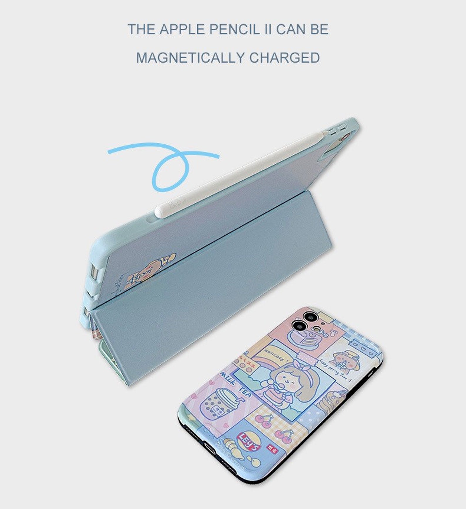 Cute Ipad Case Ice Cream Milk Tea Cake Ipad Gen Pro Air Mini | Etsy