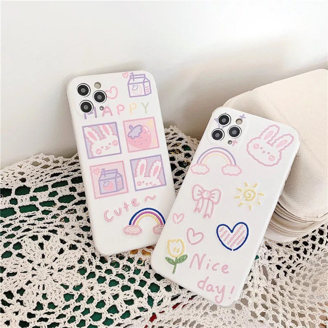Cute iPhone Case for iPhone 12 Mini 11 X Xr Xs Pro Max 7 8 Plus Sof ...