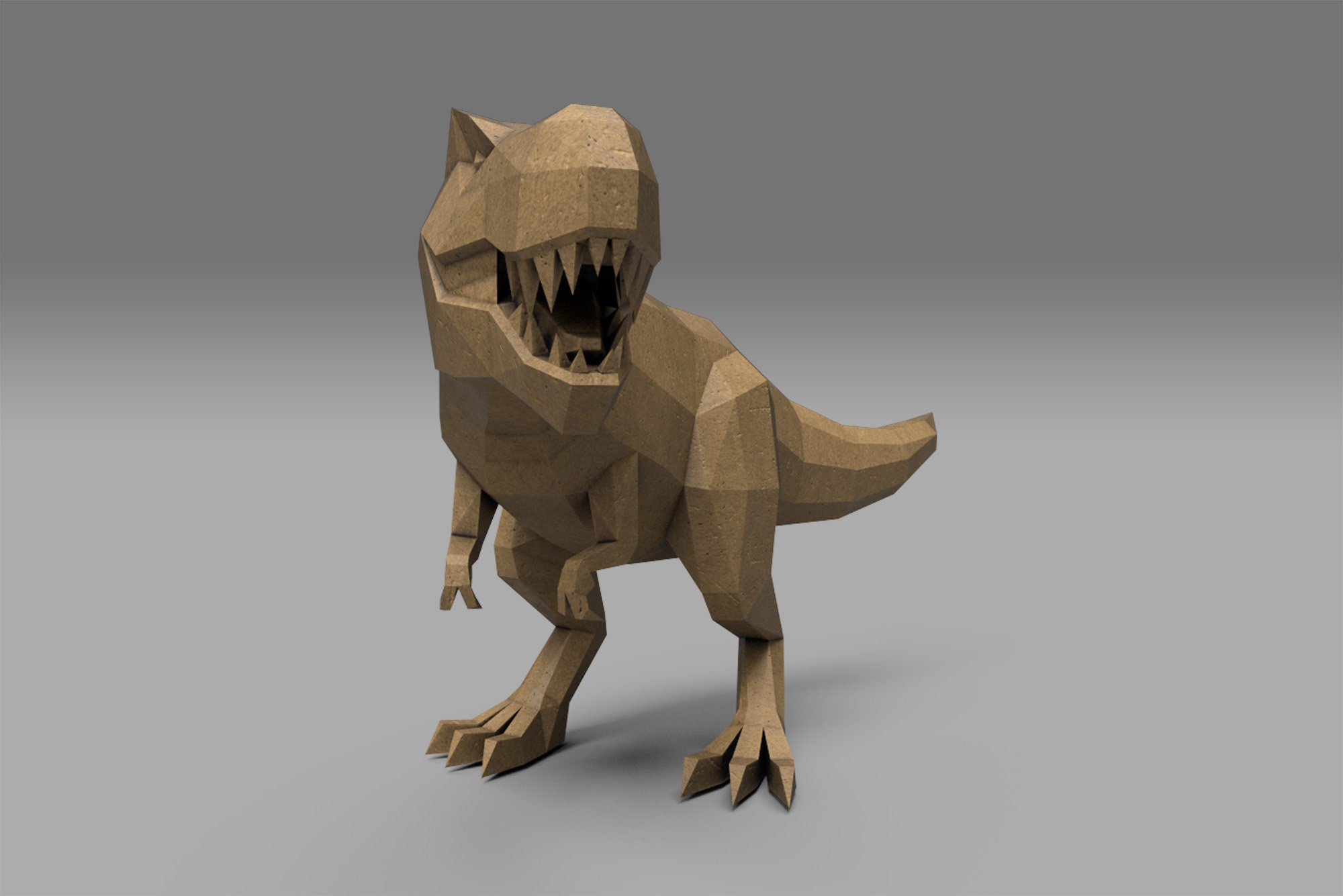 Tyrannosaurus Paper Model PDF Paper Model Dinosaur Model - Etsy