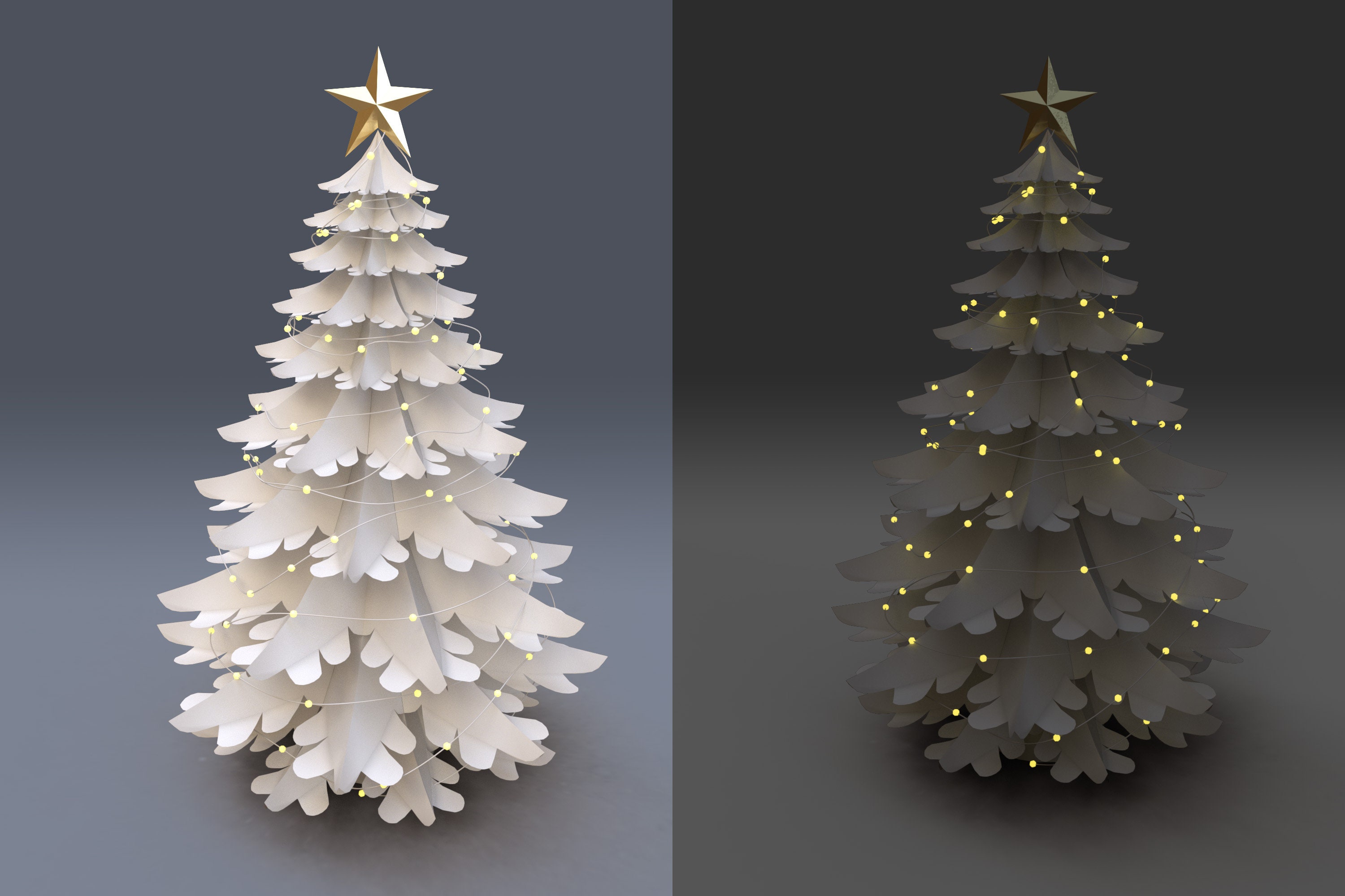 Christmas Tree Paper DIY - Etsy