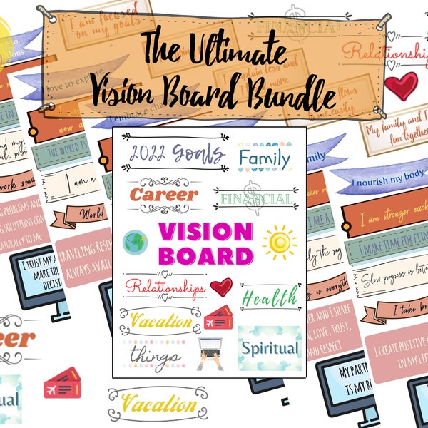 Vision Board Graphics - Etsy