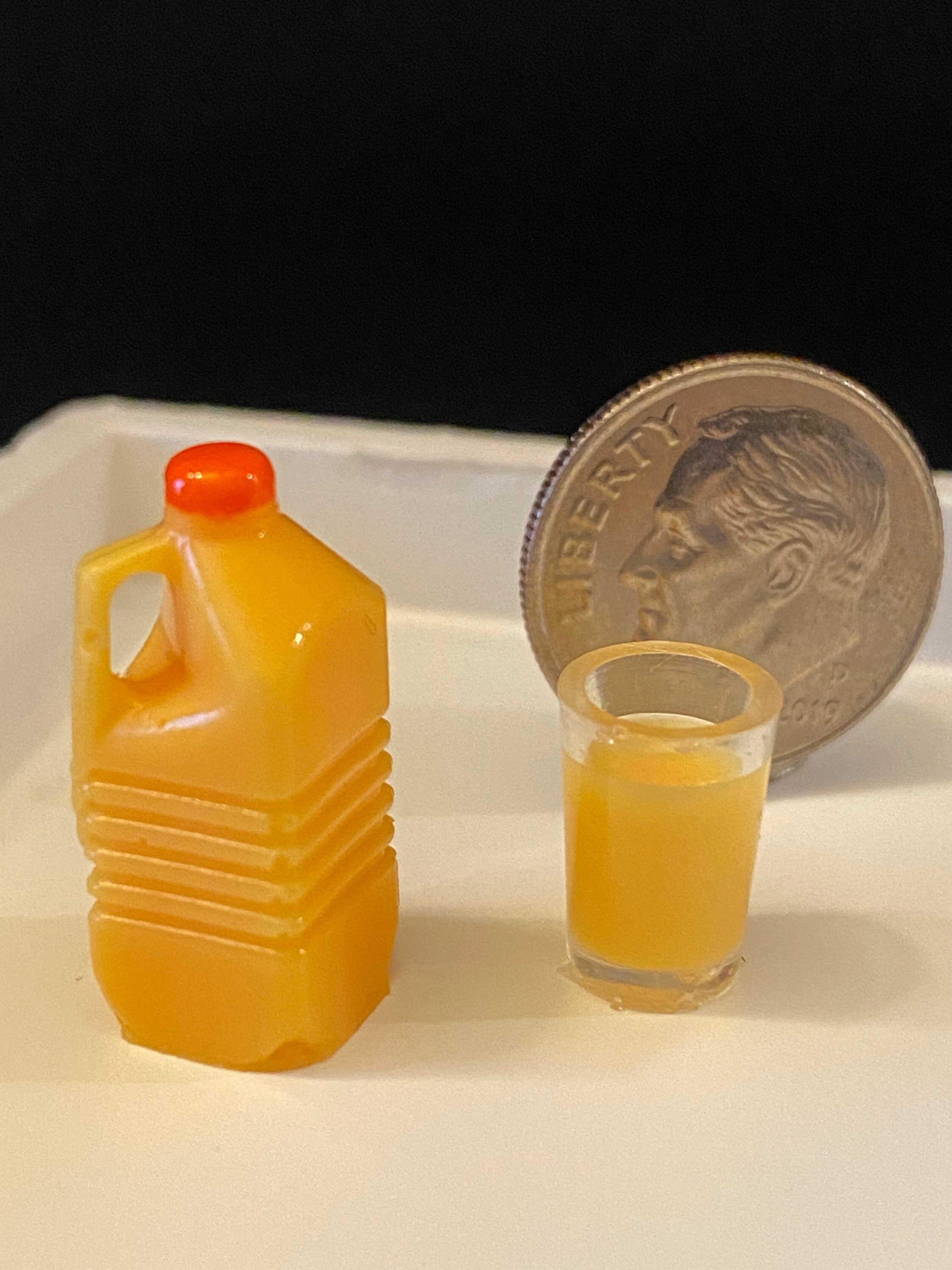 Art & Collectibles Dolls & Miniatures Dollhouse Miniature Orange Juice ...