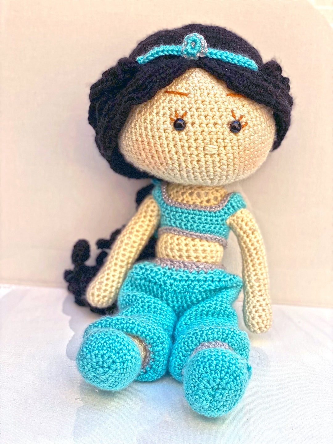Princess Jasmine Crochet Doll From Disney's Aladdin - Etsy