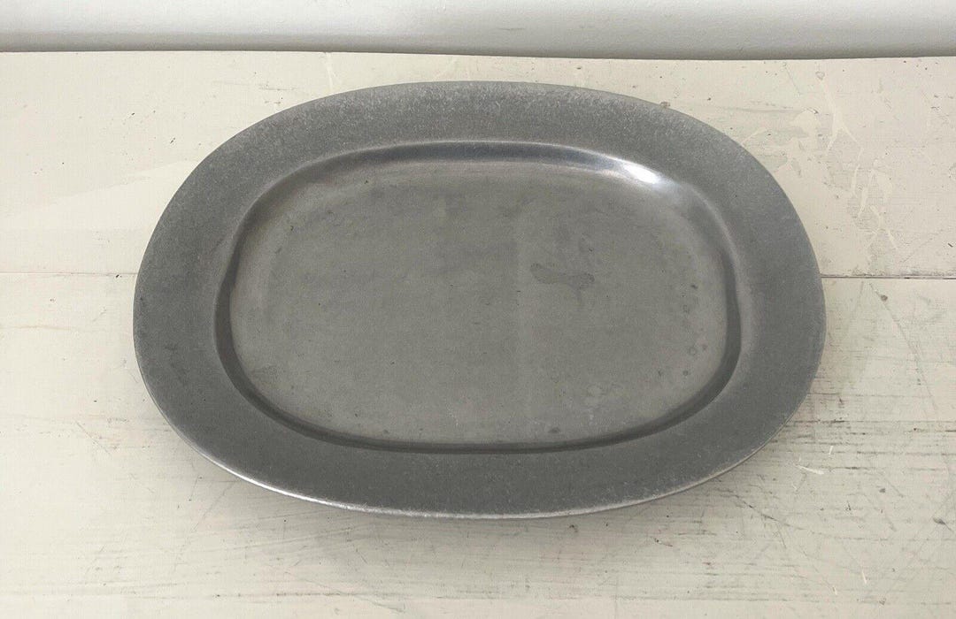 Vintage Carson Pewter Platter Oval 14.5 L X 11.5 W - Etsy