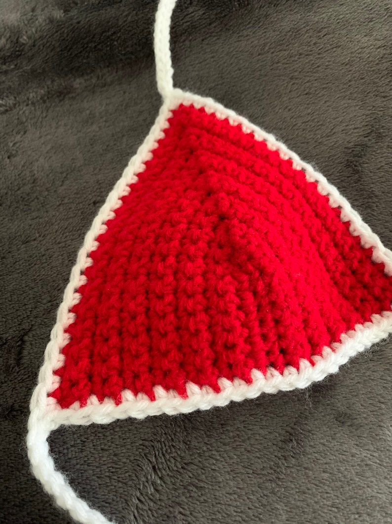 PATTERN Crochet Triangle Bikini Top Colorblock Bikini - Etsy