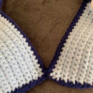 PATTERN Crochet Triangle Bikini Top | Colorblock Bikini - Etsy