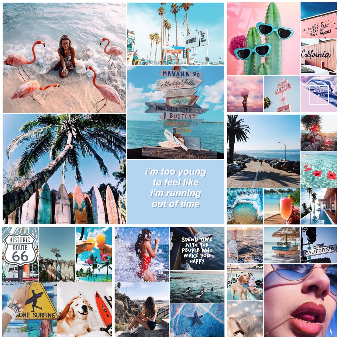 Summer Vibes Wall Collage (45 Pcs) Digital Download - Etsy