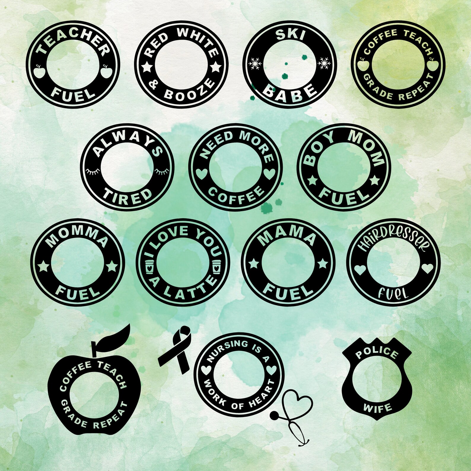 Logo Circle SVG PNG Cricut Cut File Circle Decal Digital - Etsy