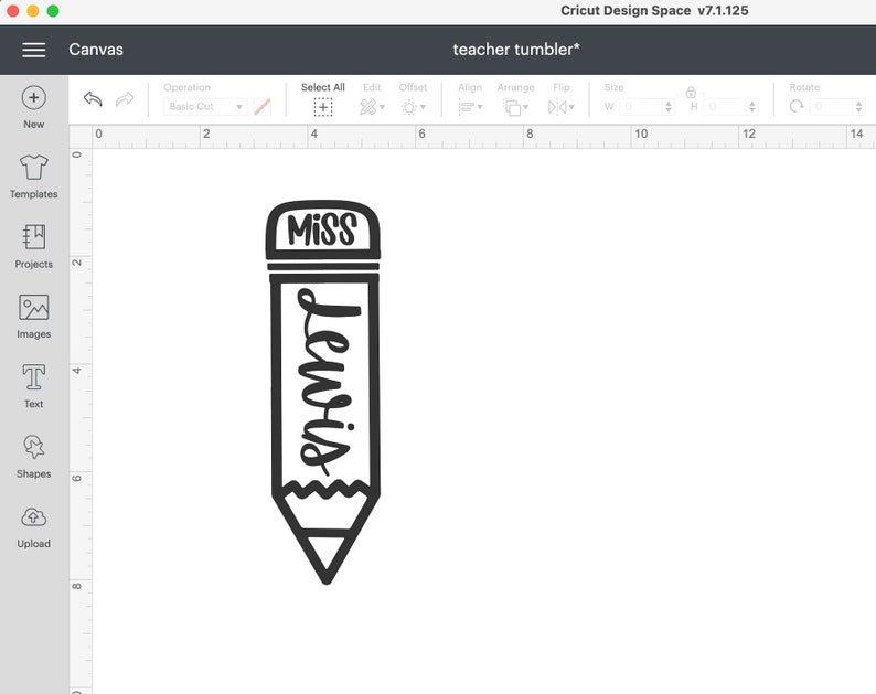 Teacher Pencil SVG PNG Cricut Cut File Teacher Name Pencil | Etsy