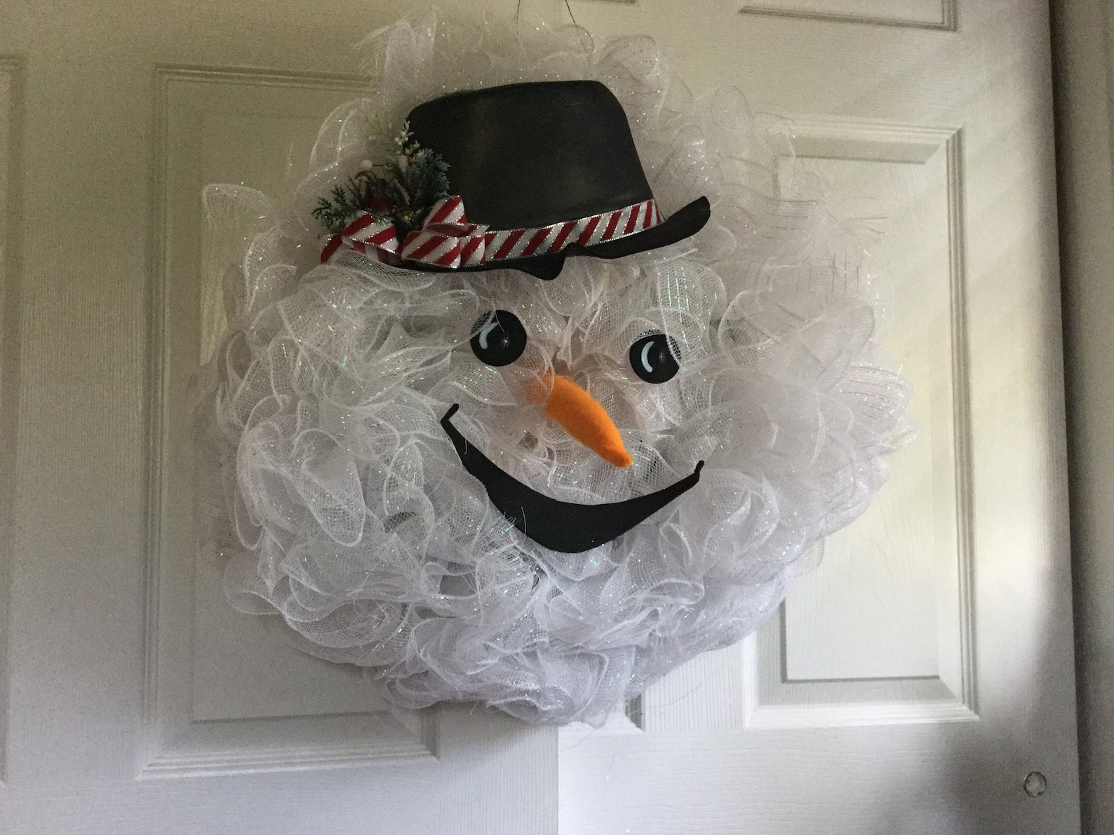 Deco Mesh Snowman - Etsy