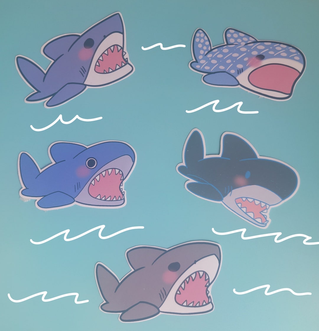 Shark Sticker Pack - Etsy