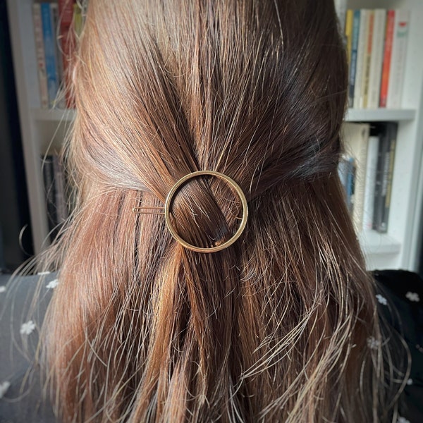 Round Hair Clip - Etsy