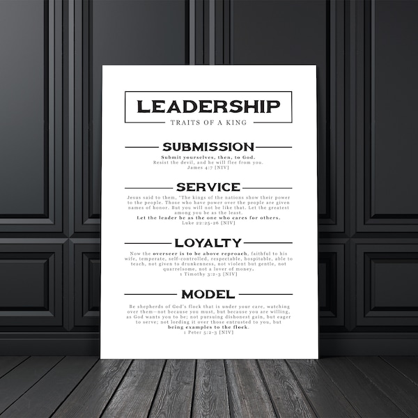 Leadership Poster - Etsy