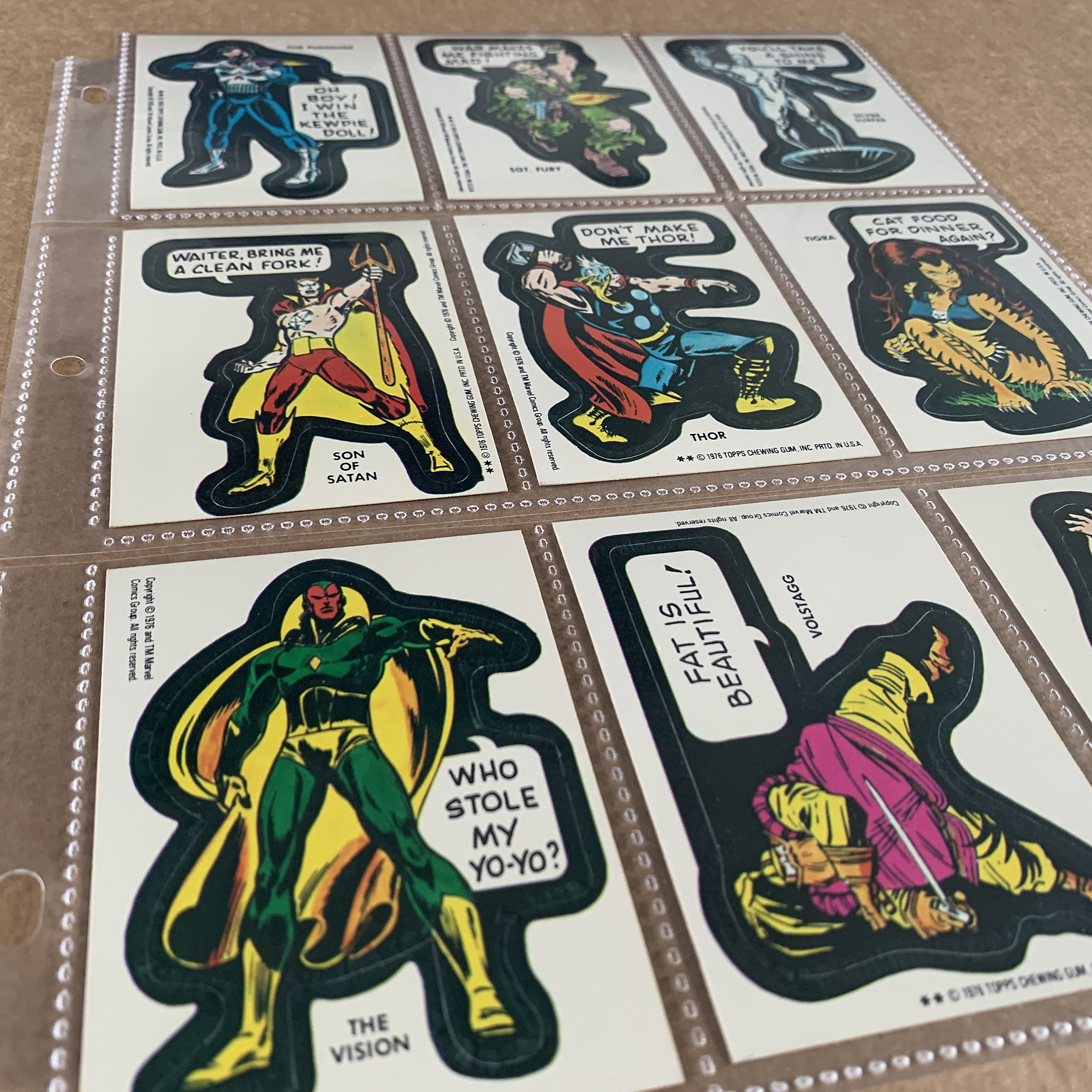 1976 Topps Marvel Super Heroes Stickers lot of 27 Total, Plain Backs - Etsy