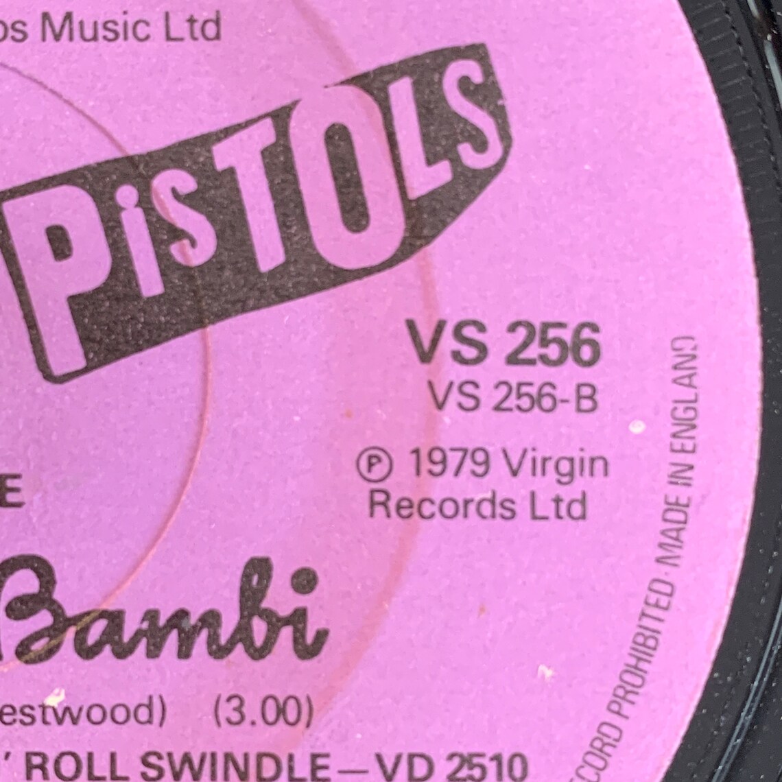 Sex Pistols Silly Thing Who Killed Bambi 7 Vinyl Virgin Vs 9716
