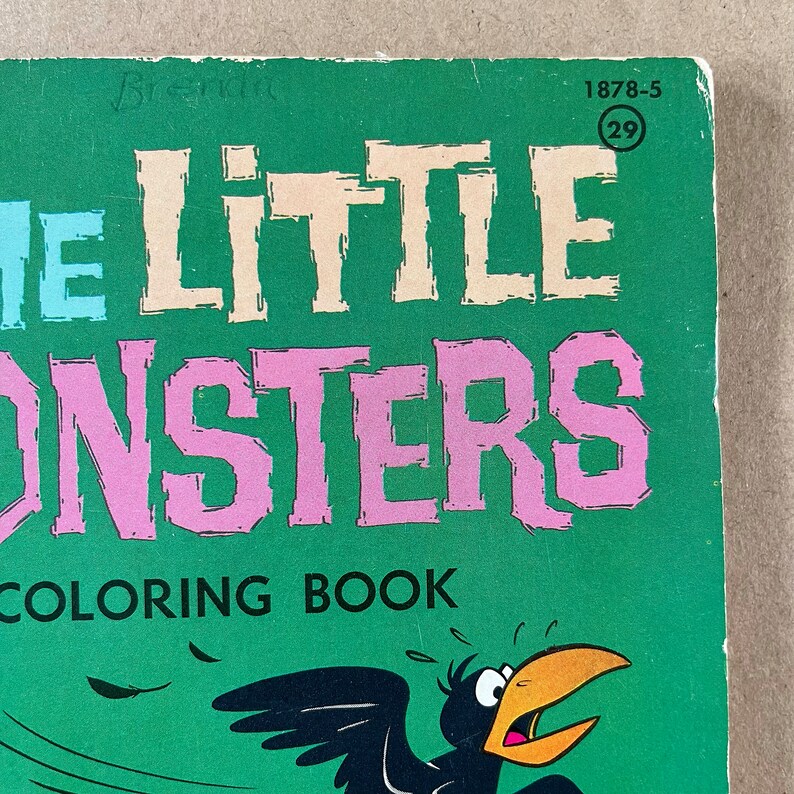 Vintage 1960s Little Monsters Coloring Book, Watkins Strathmore - Etsy