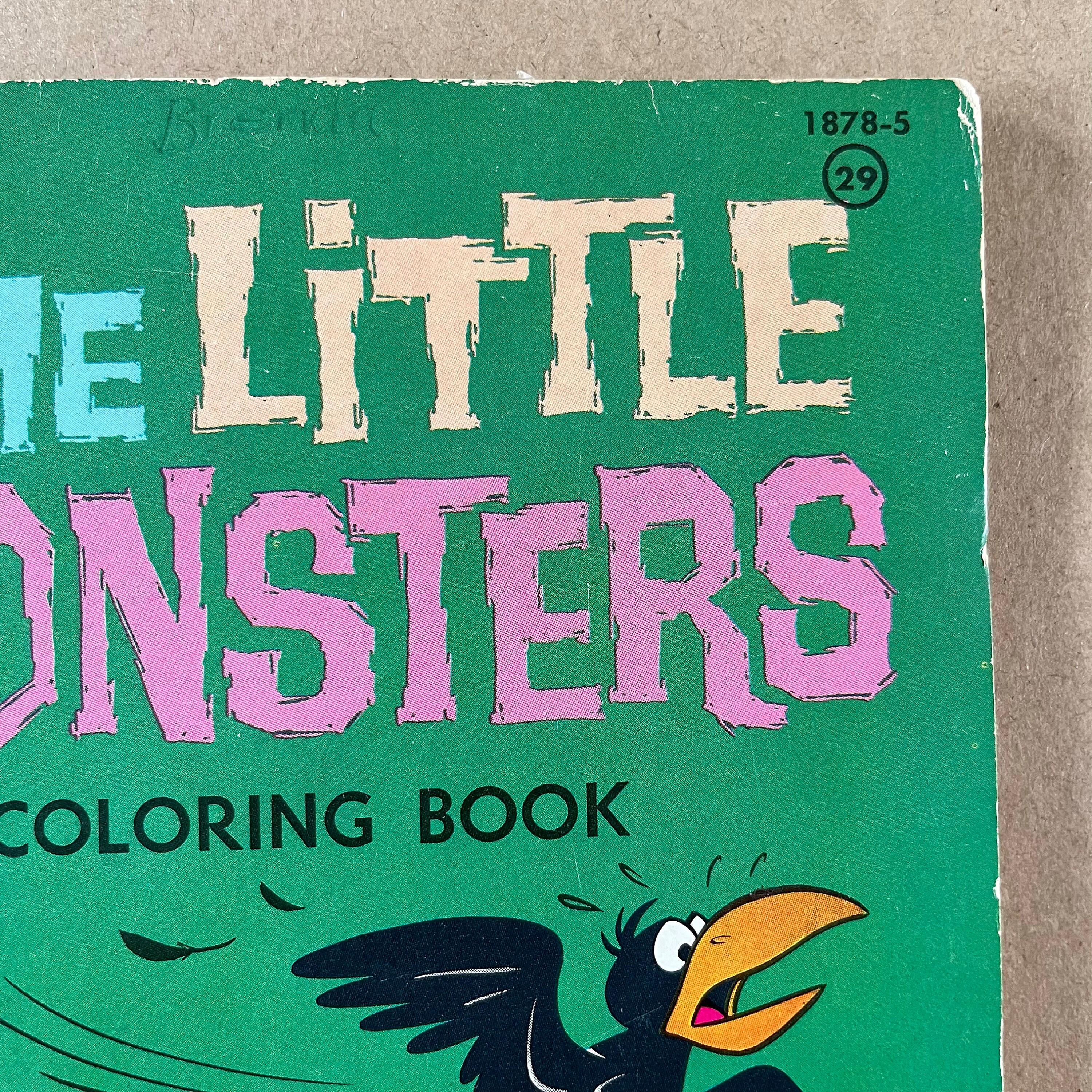 1960's the Little Monsters Coloring Book (1878-5, Watkins Strathmore ...