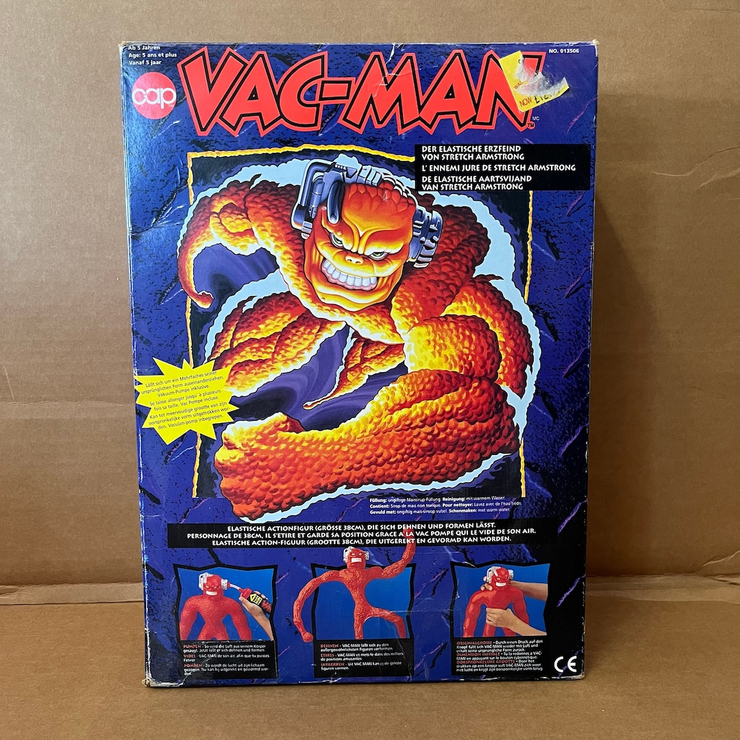 Vintage 1994 Vac-man by CAP Toys *** German Version *** Unopened Box ...