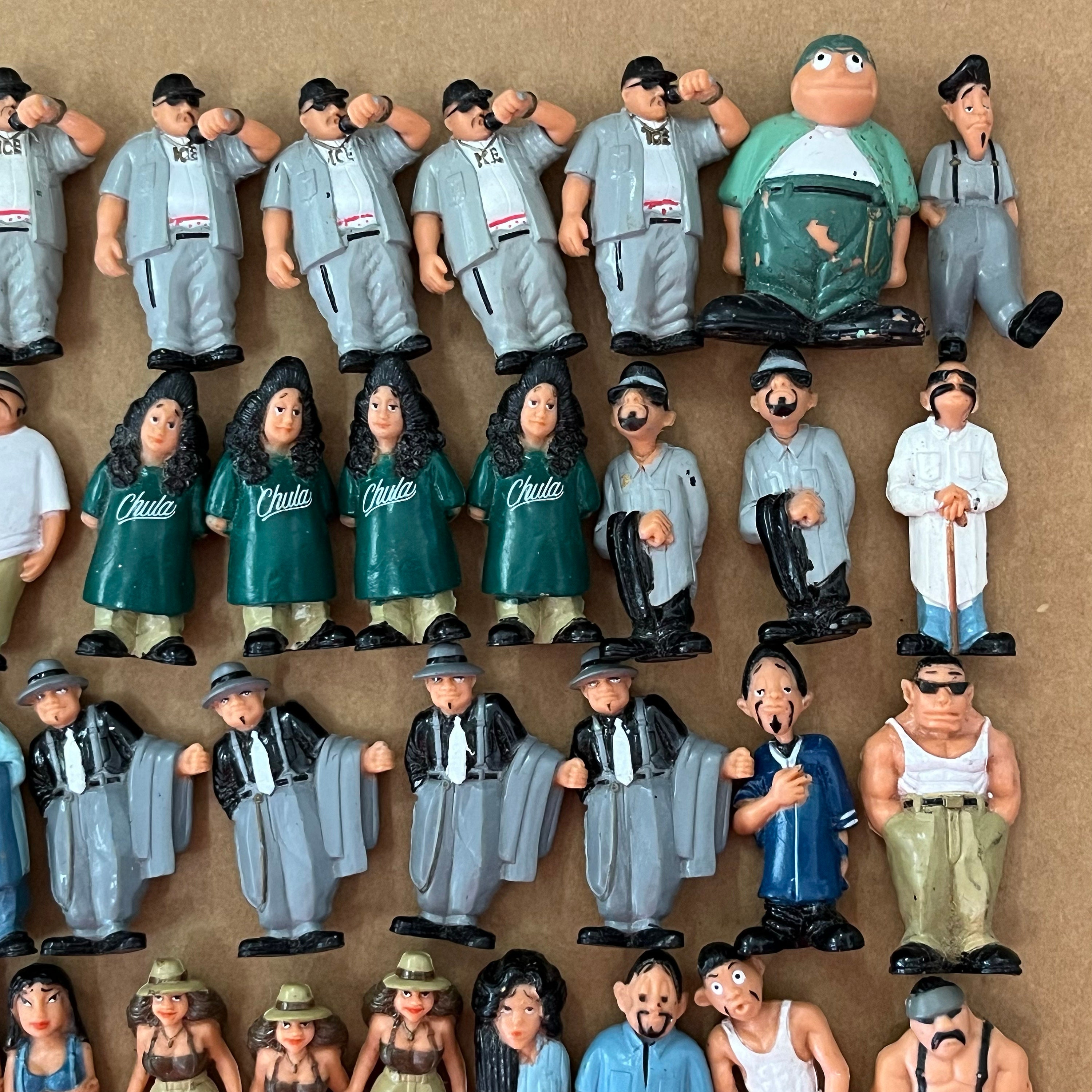 Vintage late 90s Homies 2 Figures by David Gonzales Lot of 54 Series 1 ...