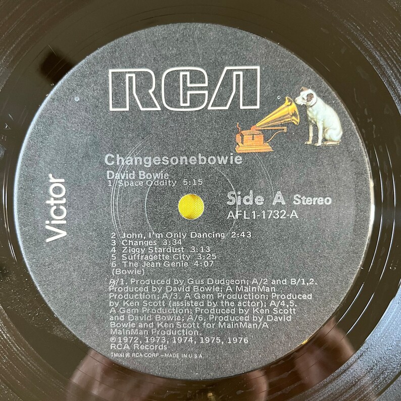 David Bowie – Changesonebowie (1976, RCA Victor – AFL1-1732 ...