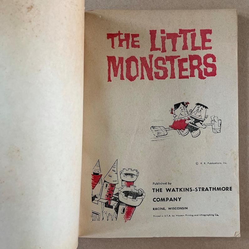 1960's the Little Monsters Coloring Book 1878-5 Watkins - Etsy