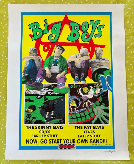 1993 Big Boys Record Release Poster by Lindsey Kuhn signed & - Etsy