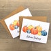 Watercolor Pumpkin Cards, Fall Card Set, Autumn Note Cards, Pumpkin ...