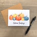 Watercolor Pumpkin Cards, Fall Card Set, Autumn Note Cards, Pumpkin ...