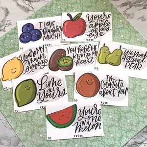 Fruity Valentine Card Printables | Valentine Tags for School, Kids ...