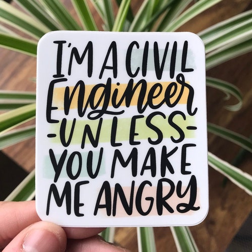 Civil Engineer Sticker STEM Sticker Engineering Sticker - Etsy