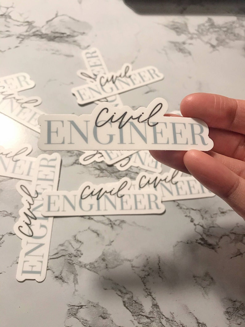 Civil Engineer Sticker STEM Sticker Engineering Sticker - Etsy