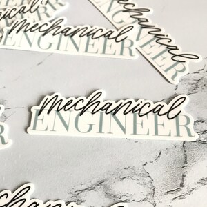 Mechanical Engineer Sticker, STEM Sticker, Mechanical Engineering ...