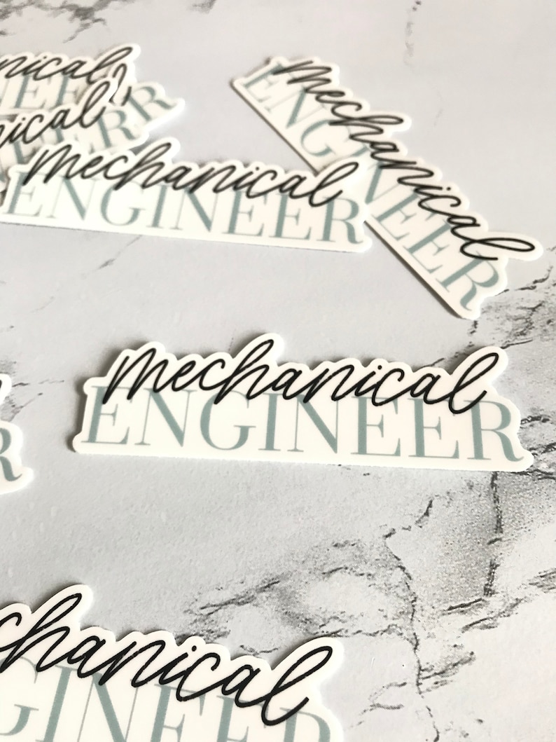 Mechanical Engineer Sticker, STEM Sticker, Mechanical Engineering ...