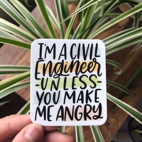 Civil Engineer Sticker STEM Sticker Engineering Sticker - Etsy