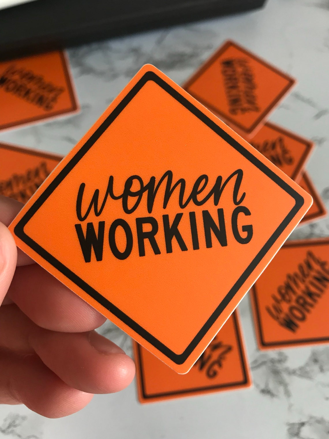 Women Working Sign Sticker STEM Sticker Women in - Etsy