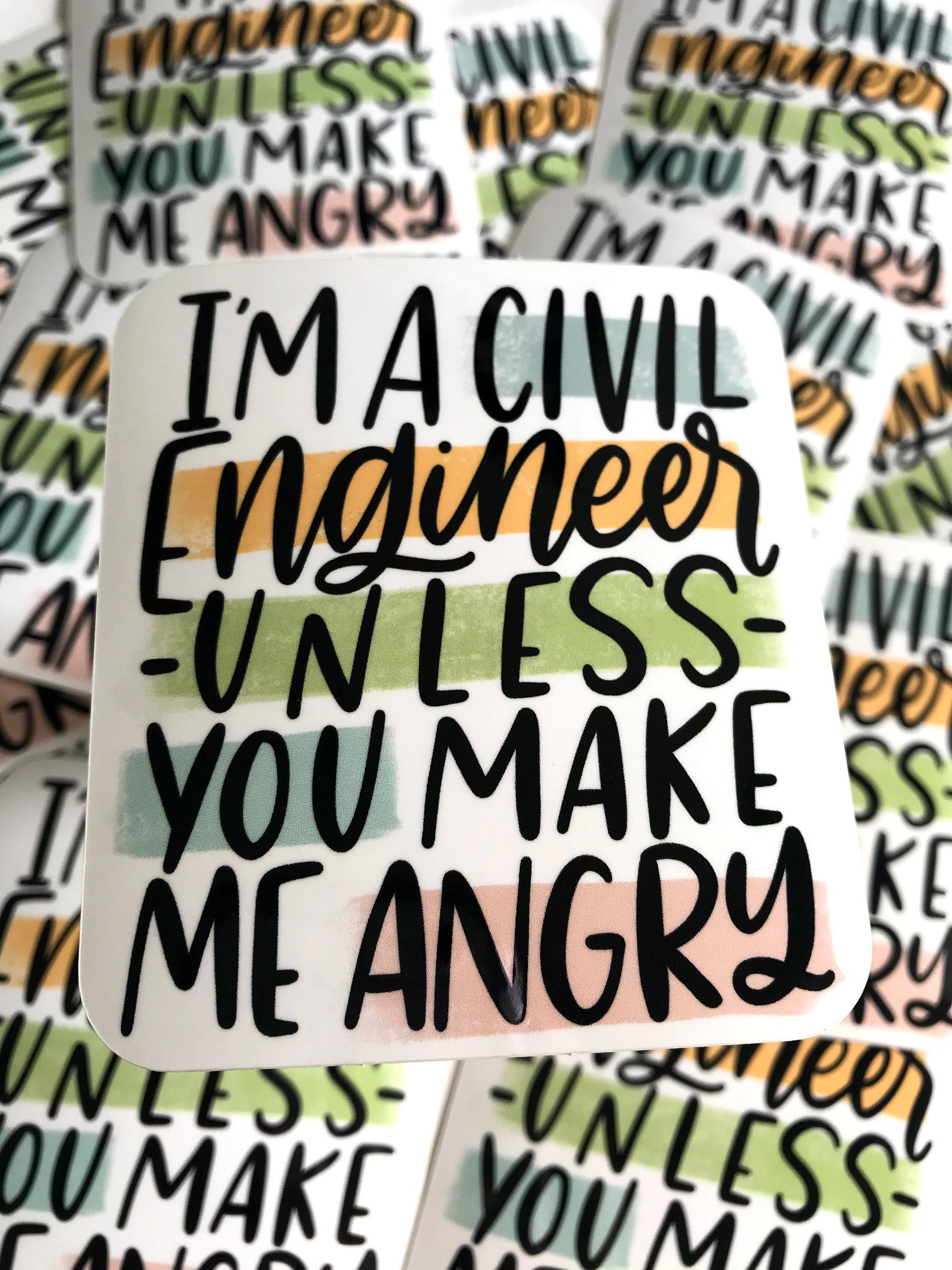 Civil Engineer Sticker STEM Sticker Professional | Etsy