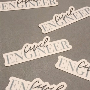 Civil Engineer Sticker, STEM Sticker, Engineering Sticker, Engineering ...
