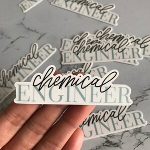 Chemical Engineer Sticker, STEM Sticker, Chemical Engineering ...