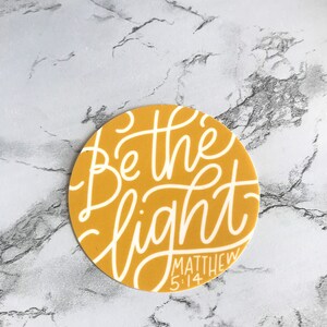 Be the Light Sticker, Matthew 5:14 Sticker, You Are the Light of the ...