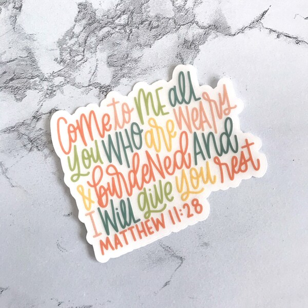 Matthew 11 28 - Etsy