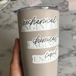 Mechanical Engineer Sticker, STEM Sticker, Mechanical Engineering ...