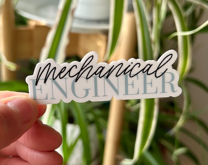 Mechanical Engineer Sticker, STEM Sticker, Mechanical Engineering ...
