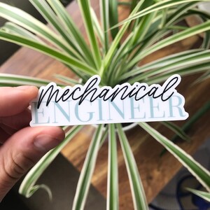 Mechanical Engineer Sticker, STEM Sticker, Mechanical Engineering ...