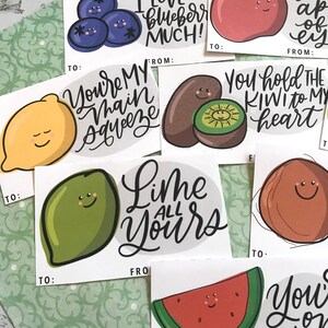 Fruity Valentine Card Printables | Valentine Tags for School, Kids ...