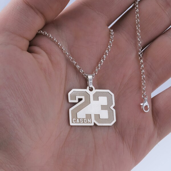 Number Necklace - Etsy